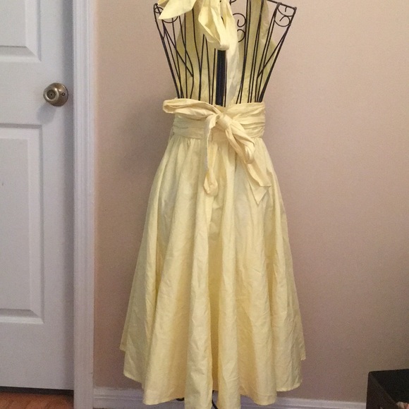 French Connection | Dresses | French Connection Lemon Yellow Halter ...